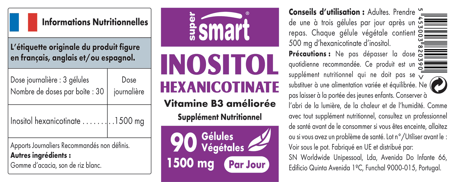 Complément d'Inositol Hexanicotinate (IHN) : Avis & Bienfaits