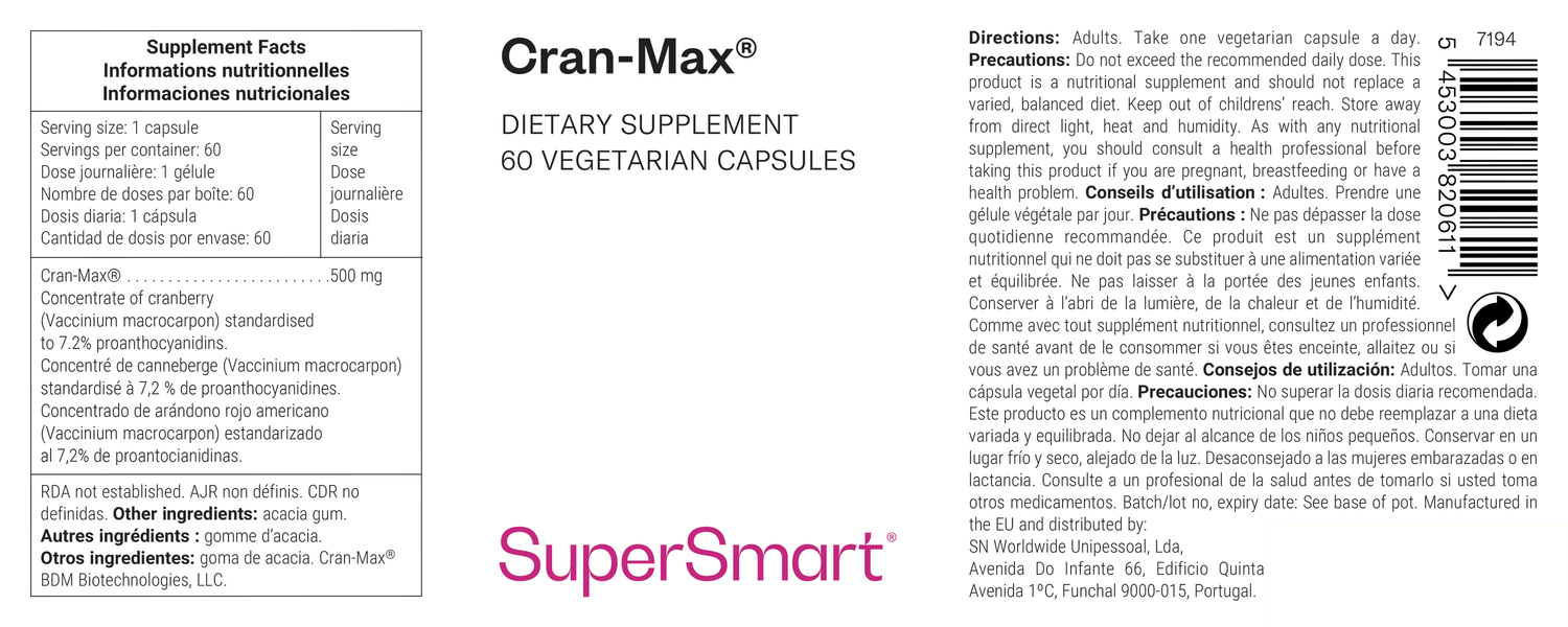 Cran-Max® Cranberry Dietary Supplement - Benefits, Reviews