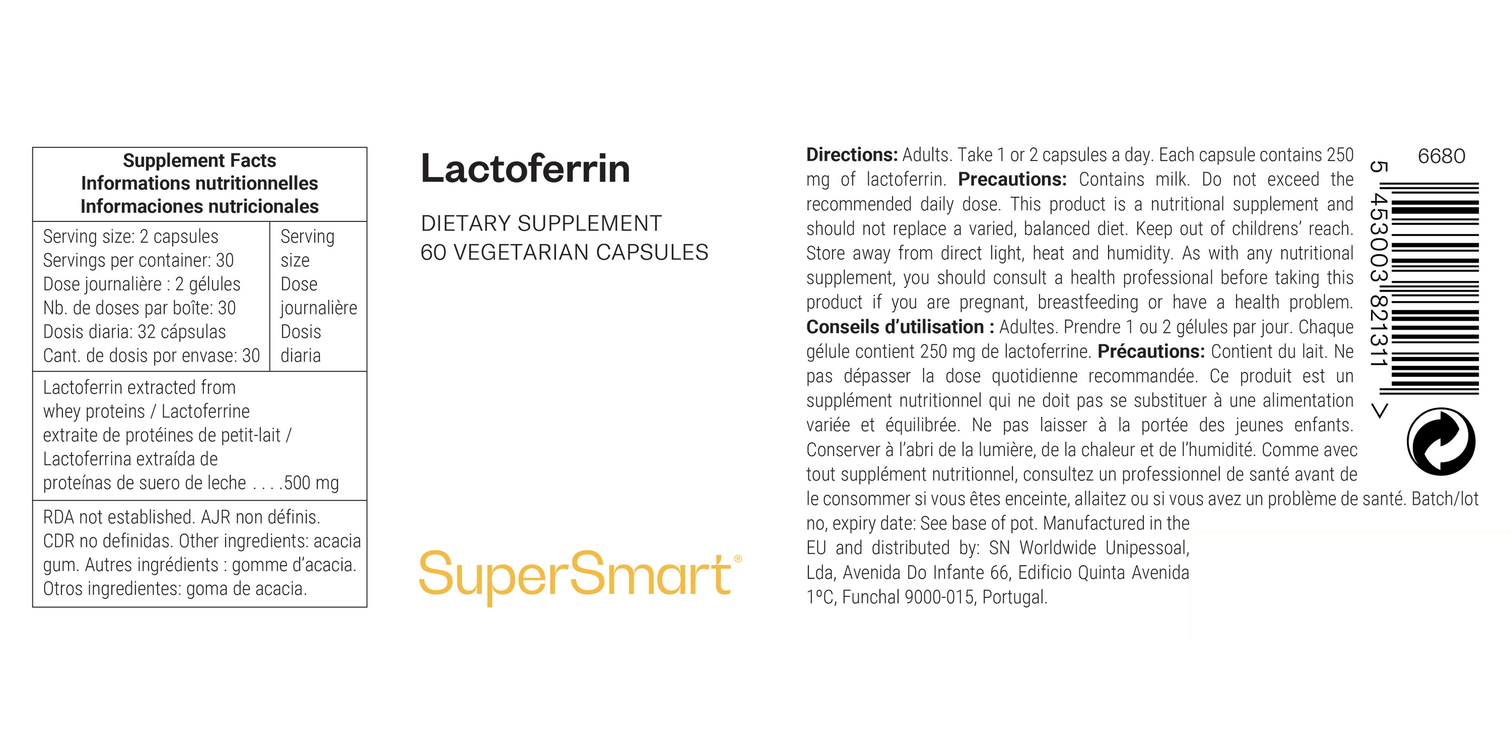 Lactoferrin : complément de lactoferrine de référence - Bienfaits