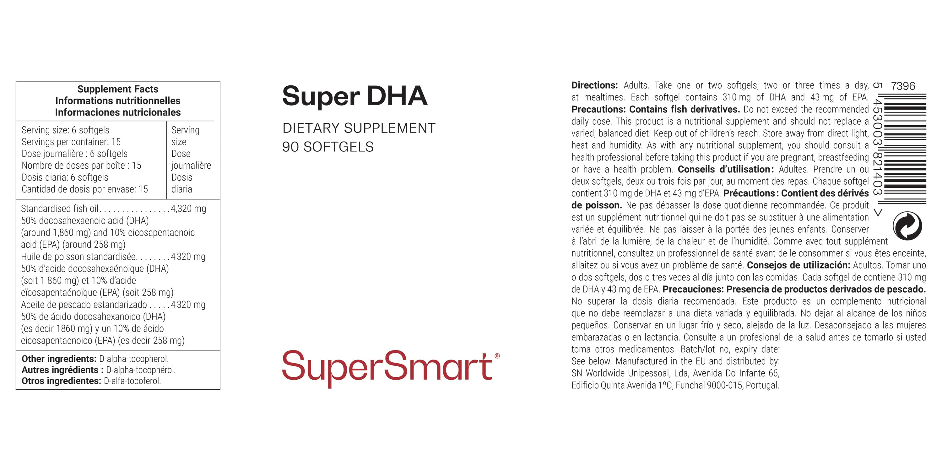 Super DHA | Formule naturelle d'Oméga-3