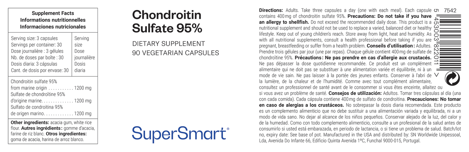 Chondroitin Sulfate 95% | Sulfate de Chondroïtine - Bienfaits