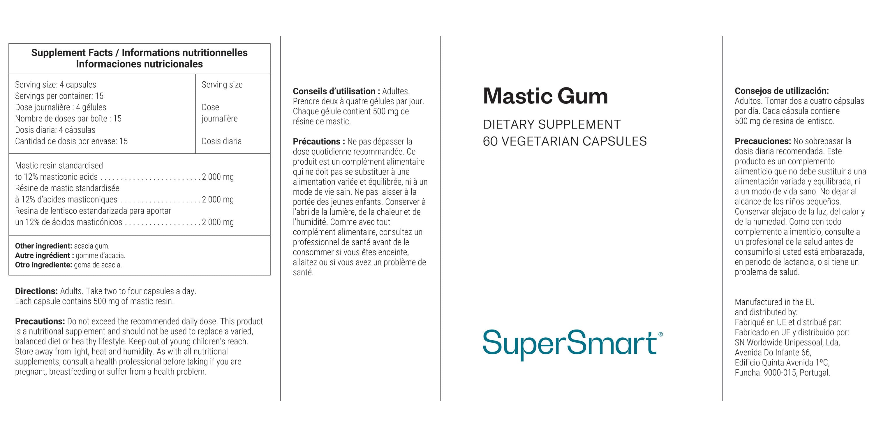 Mastic Gum | Maag-darmstelsel - darmpassage - Vertering