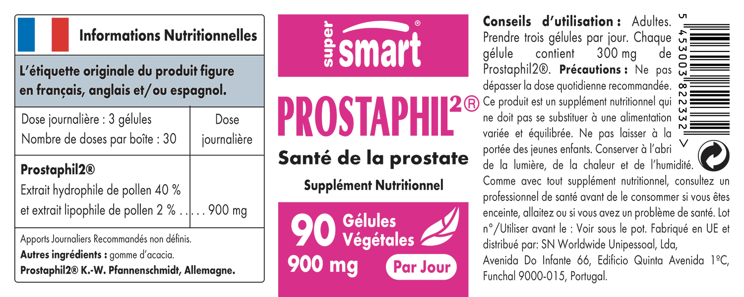 Prostaphil 300 mg | Extrait de Pollen pour la Prostate