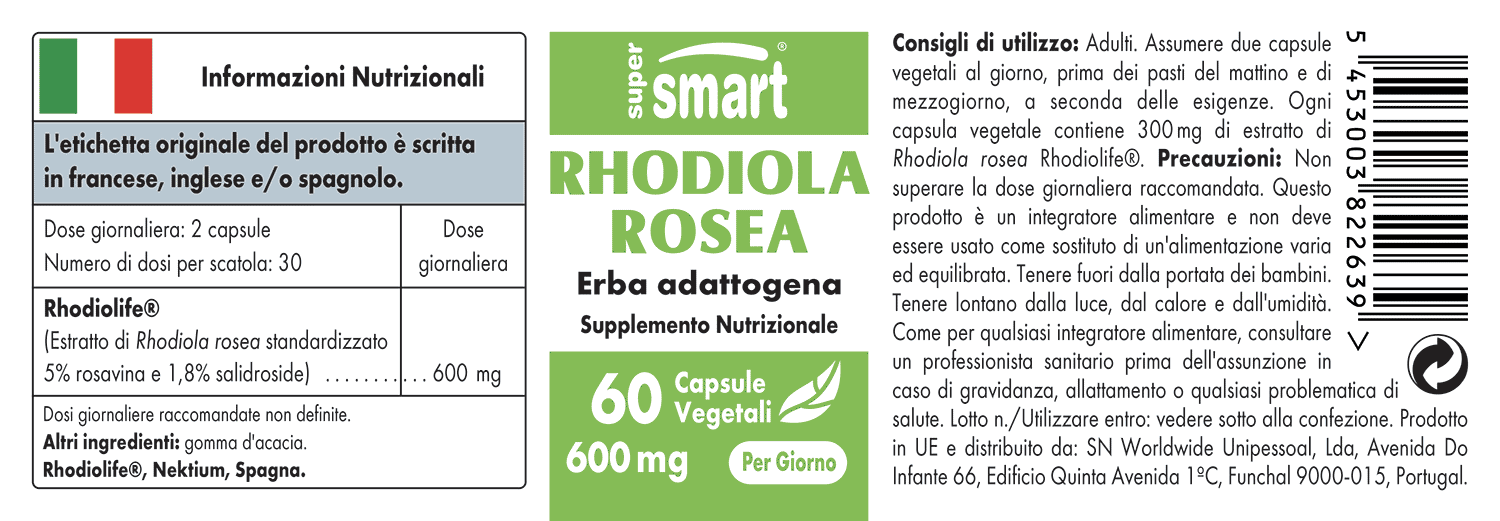 Rhodiola Rosea | Integratore di rodiola – Benefici