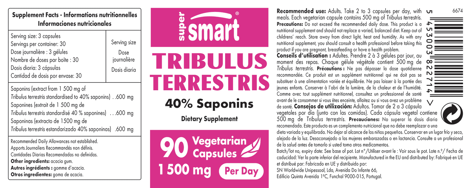 Buy Tribulus Terrestris, 90 Caps: Plant Extract - Benefits