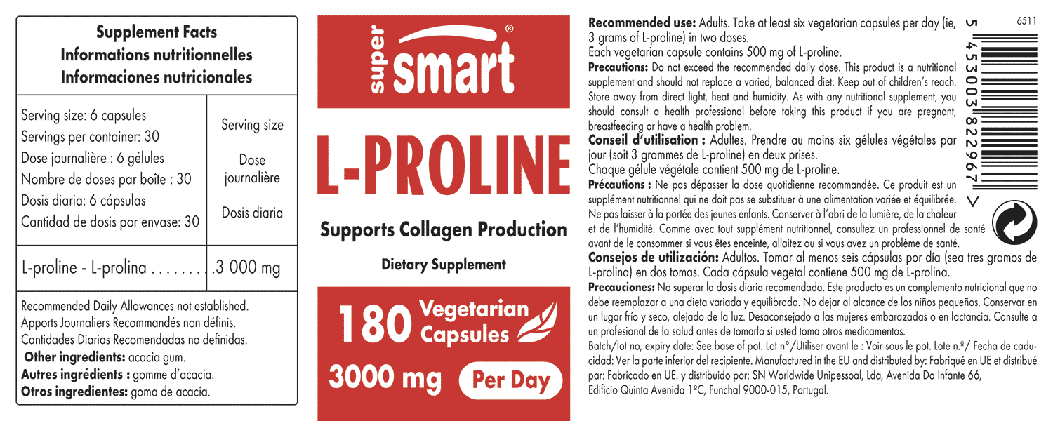 Buy L-Proline Supplement: Natural Amino Acid - Benefits