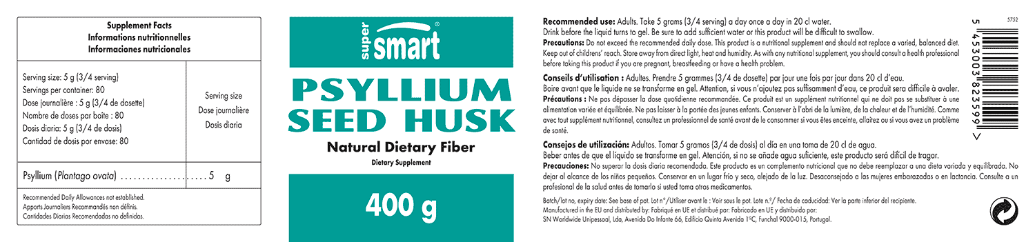 Buy Psyllium Seed Husk, 400g: Natural Fiber - Benefits
