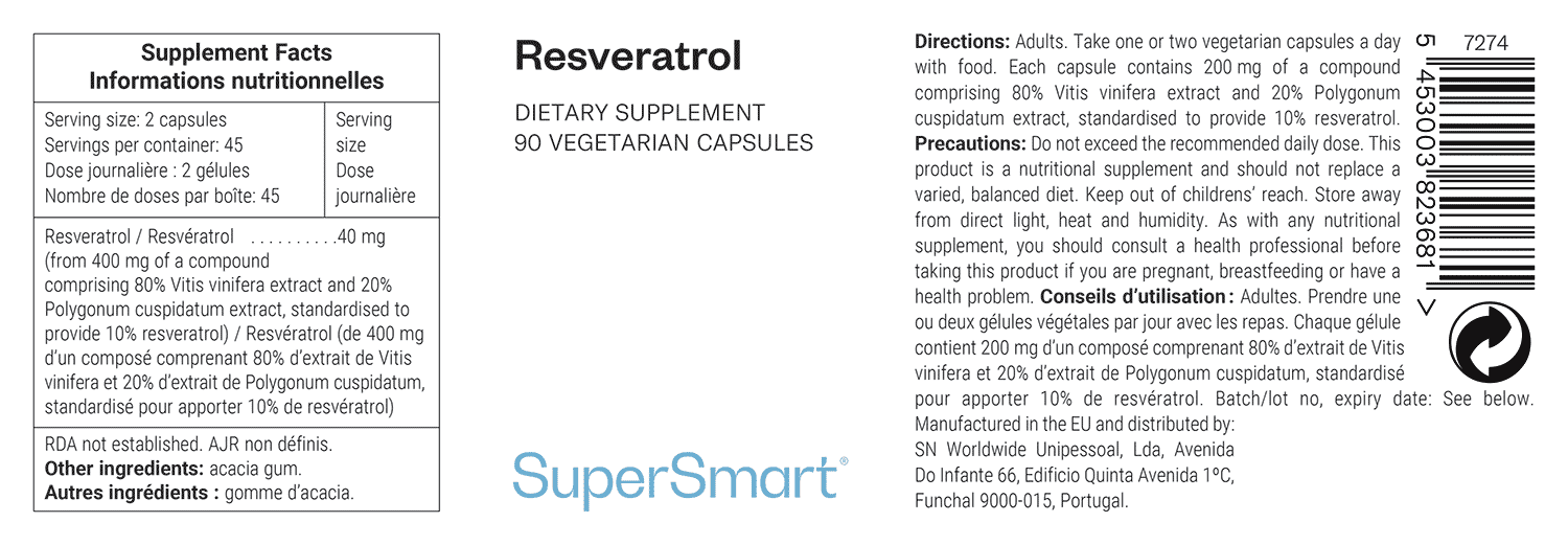 Resveratrol - Powerful Antioxidant Extract with Anti-Ageing Properties