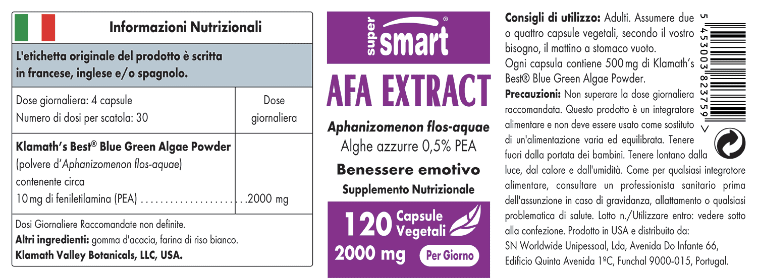 AFA Extract | Integratore di Aphanizomenon Flos-Aquae (AFA)