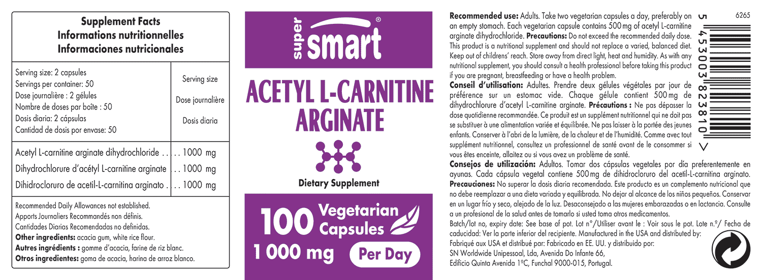 Acetyl L-Carnitine Arginate - Exceptional Brain Nutrition Formula