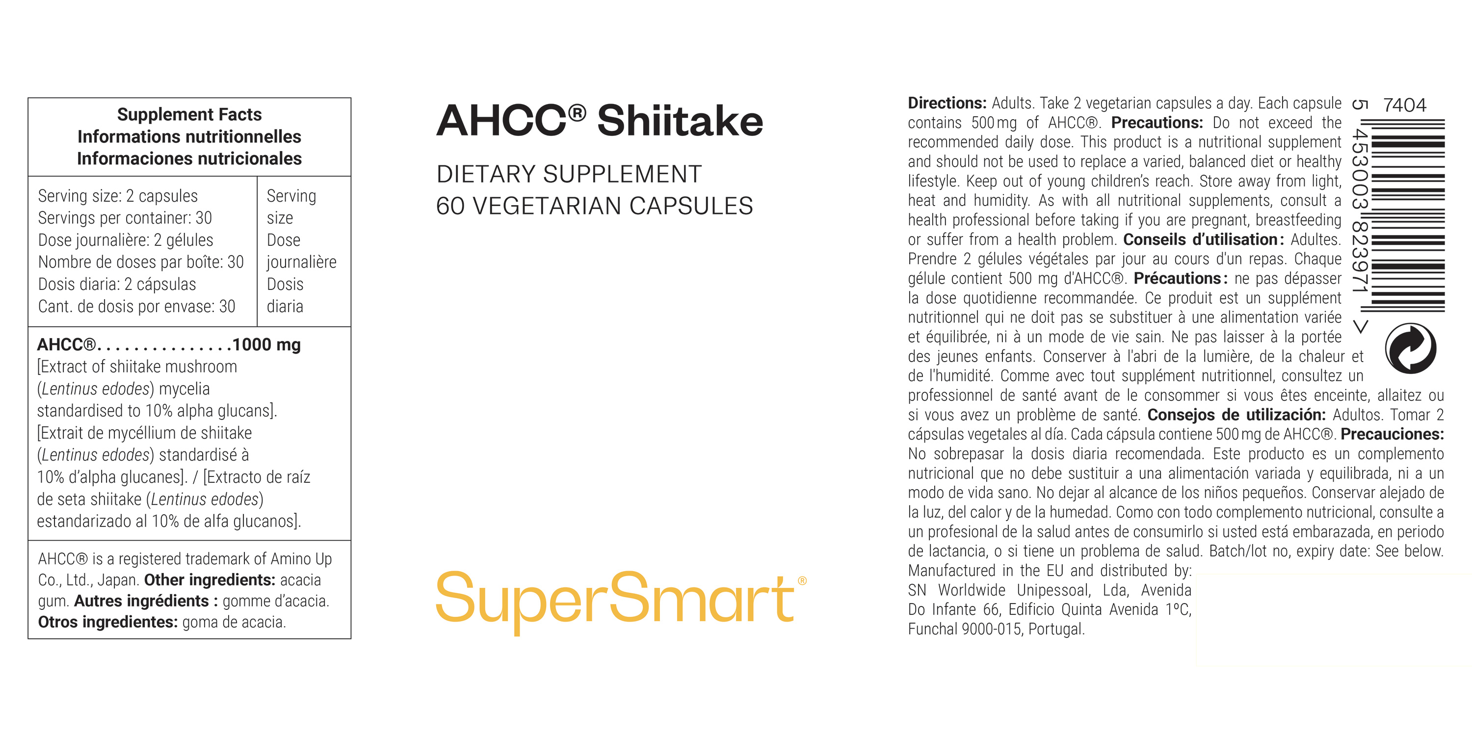 AHCC: Dietary Supplement containing Shiitake Mushrooms - Reviews