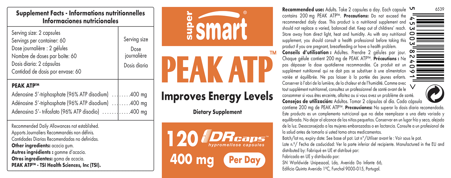 Peak ATP | Complément alimentaire d’ATP (adénosine phosphate)