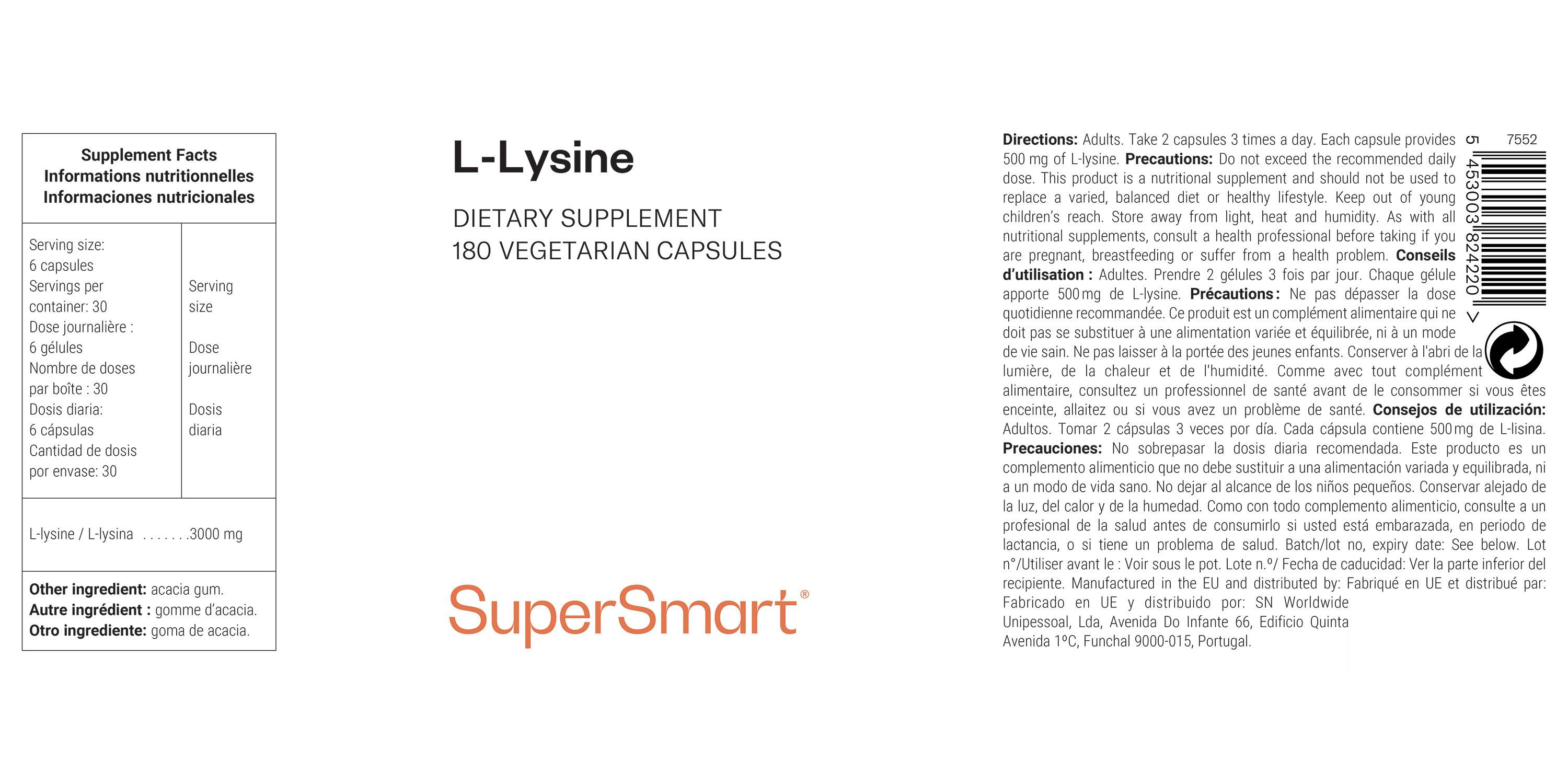 L-Lysine | Complément Alimentaire de Lysine - Bienfaits