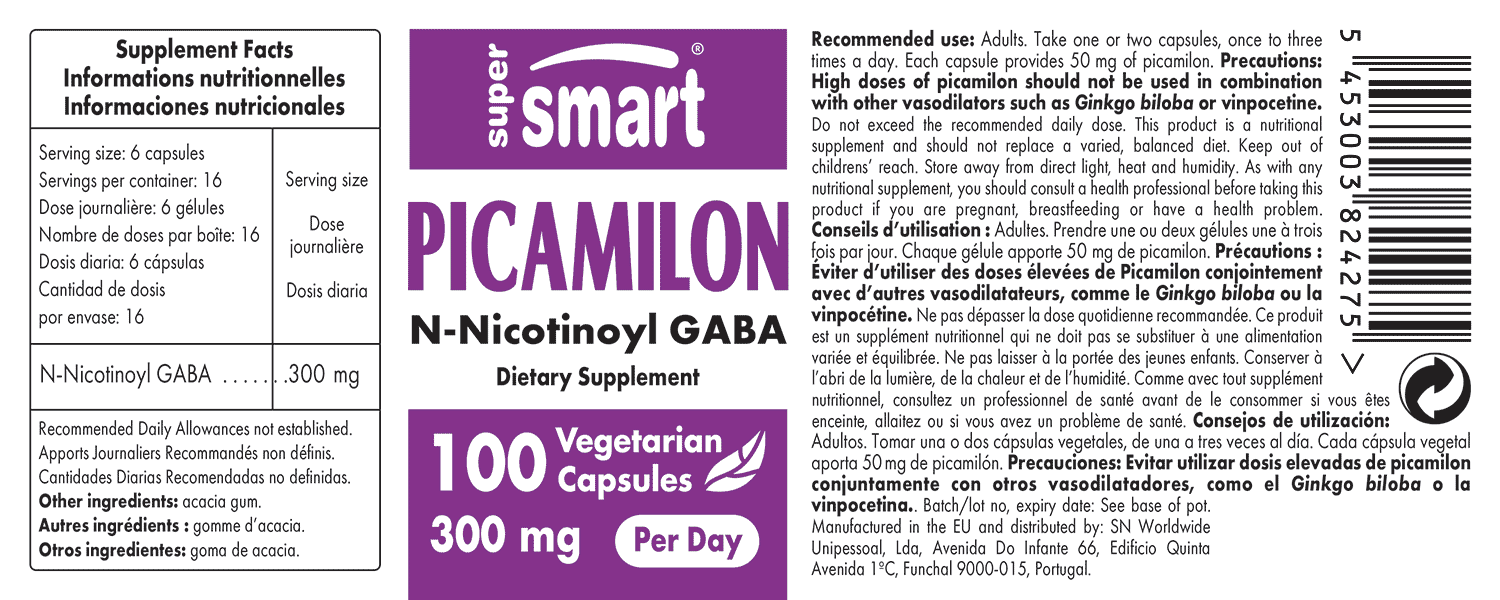 Picamilon 50 mg - Starkes Beruhigungsmittel - Hier kaufen