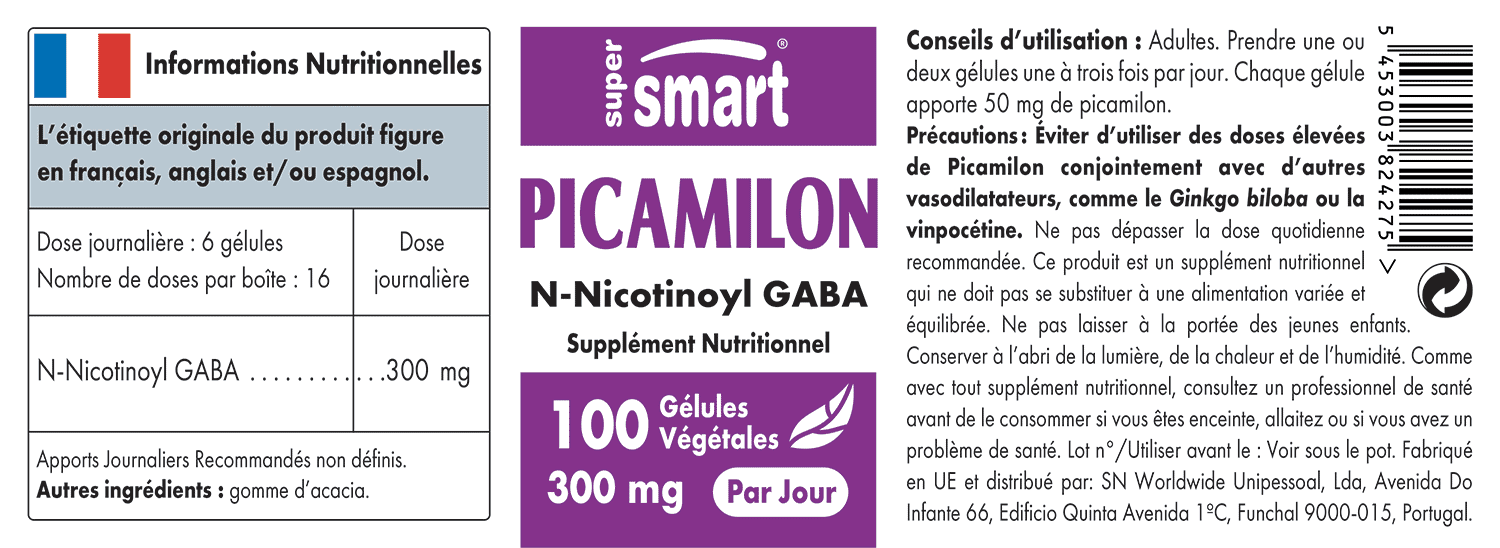 Picamilon 50 mg | Complément Tranquilisant | Avis & Dosage