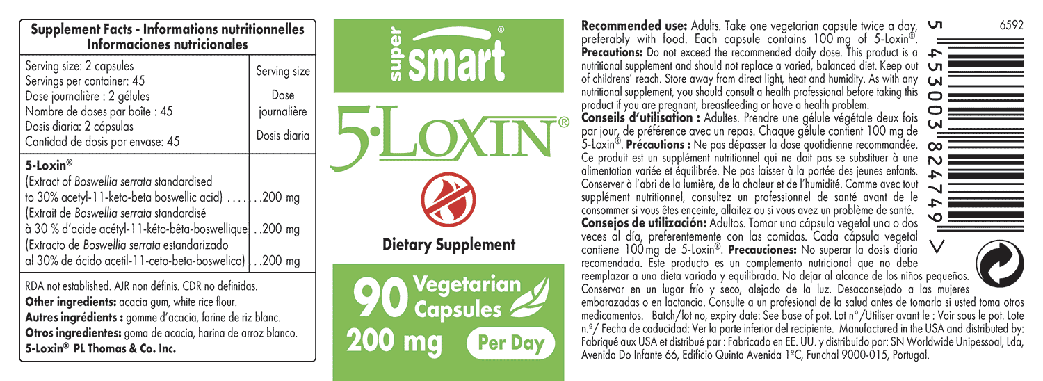 5-Loxin® - Natural Anti-Inflammatory Supplement to Relieve Pain