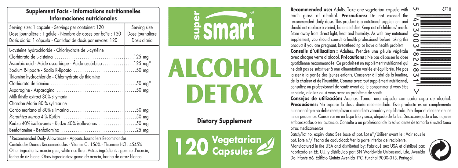 Alcohol Detox - Liver-Protective Supplement Against Alcohol Damage