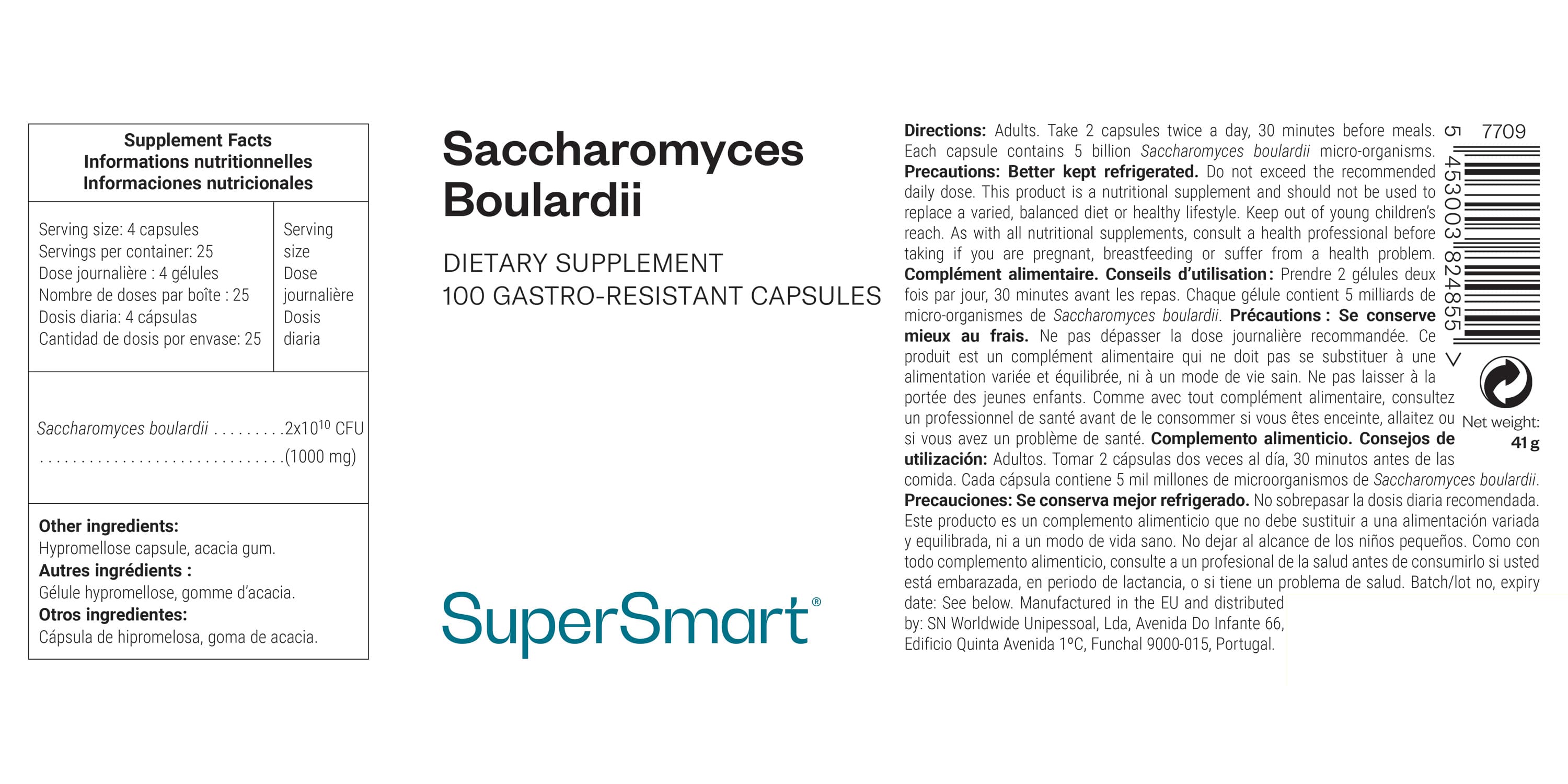 Saccharomyces Boulardii - Probiotic Supplement for Gut Health