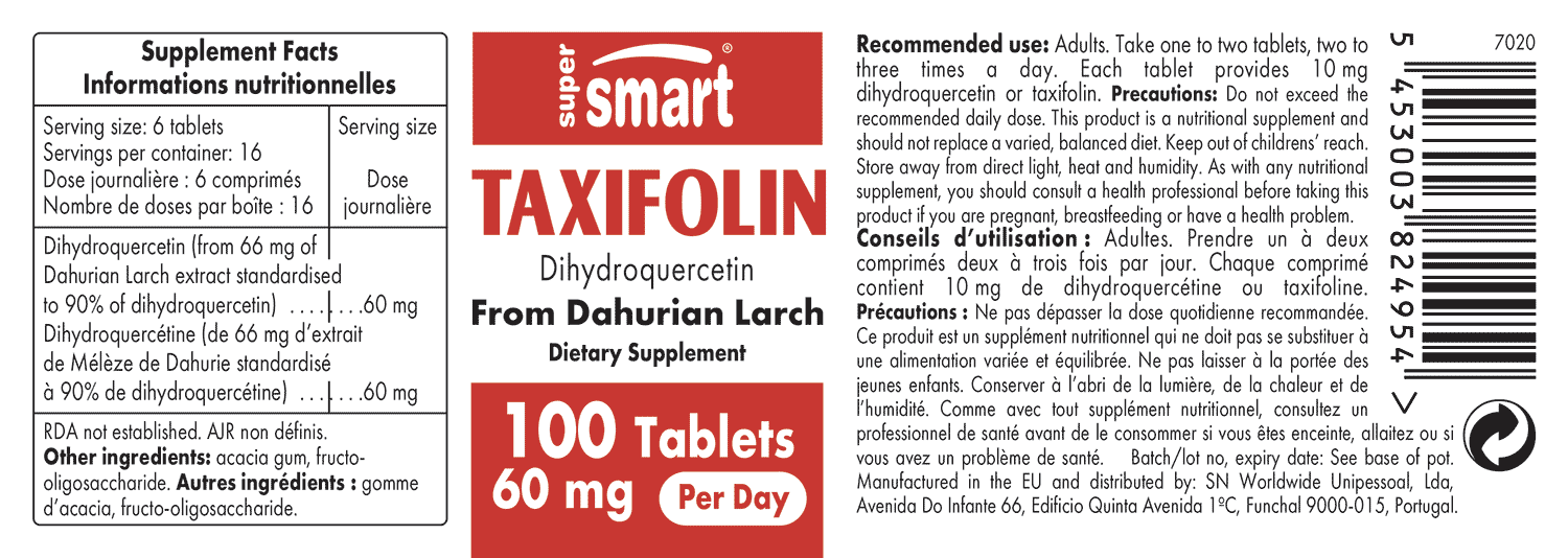 Taxifolin: Natural Dietary Supplement containing taxifolin – Effects ...