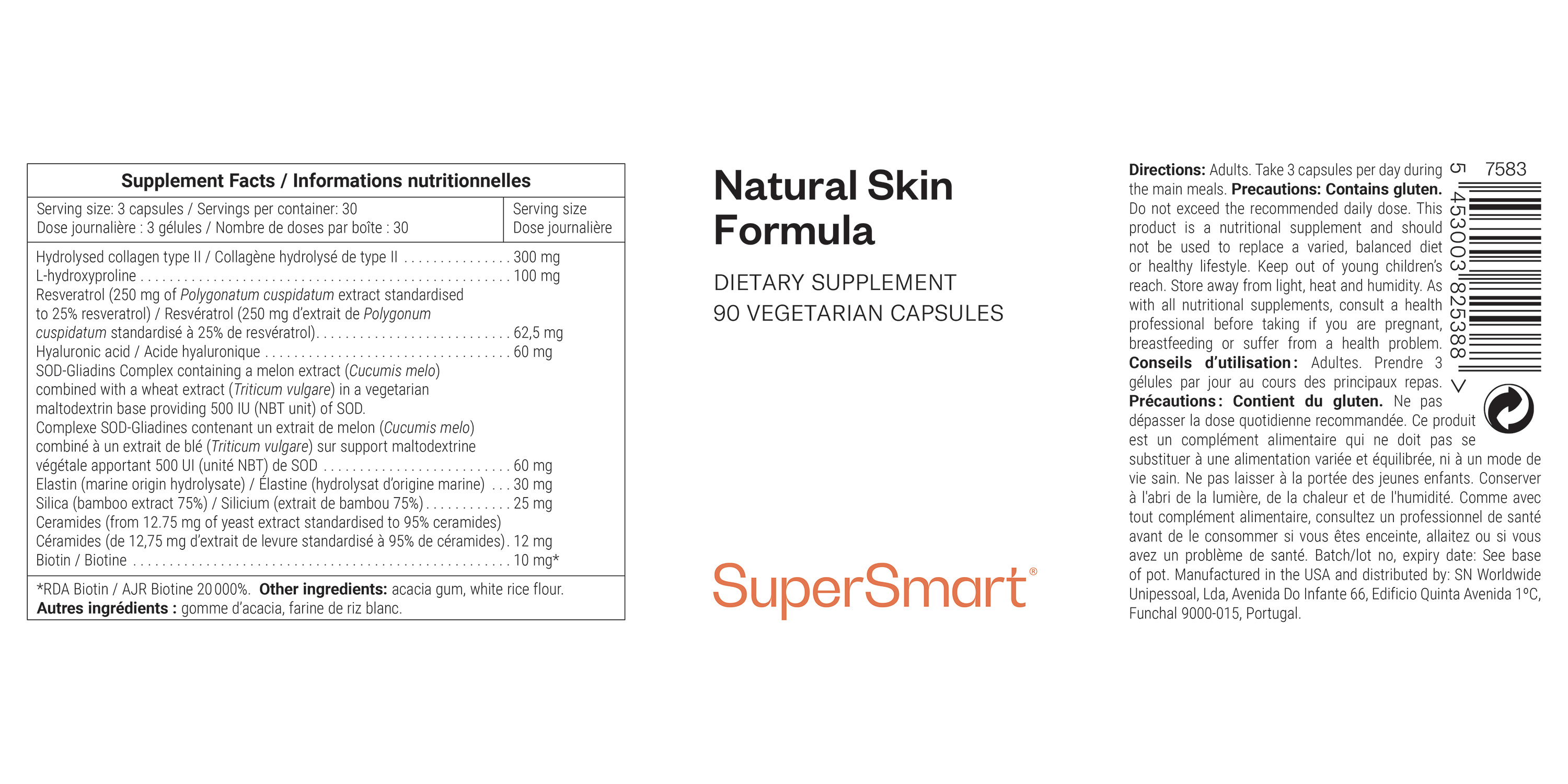 Natural Skin Formula - Anti-ageing Supplement to Rejuvenate Skin