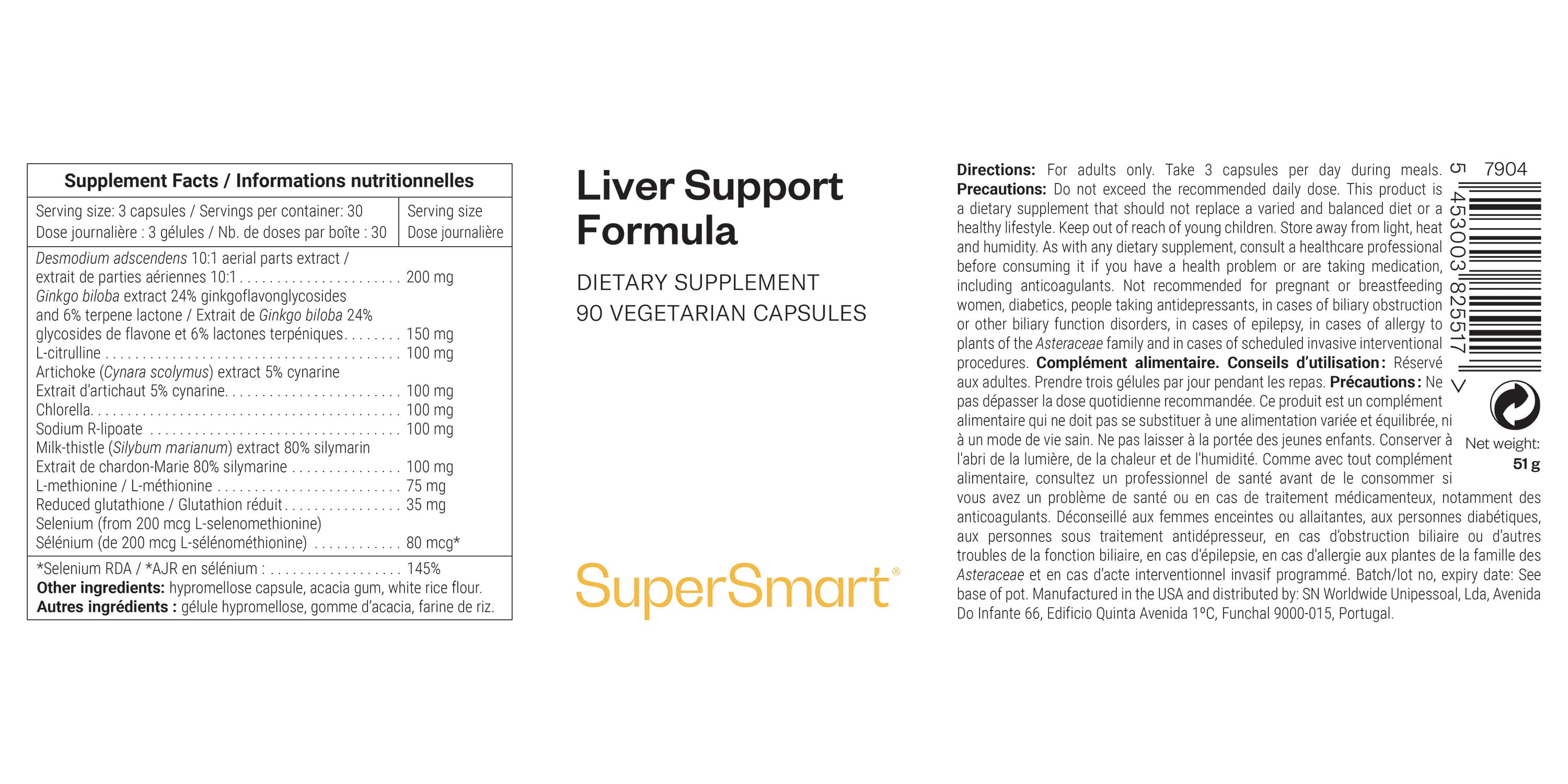 Liver Support Formula - Natural Supplement to Support Liver Function