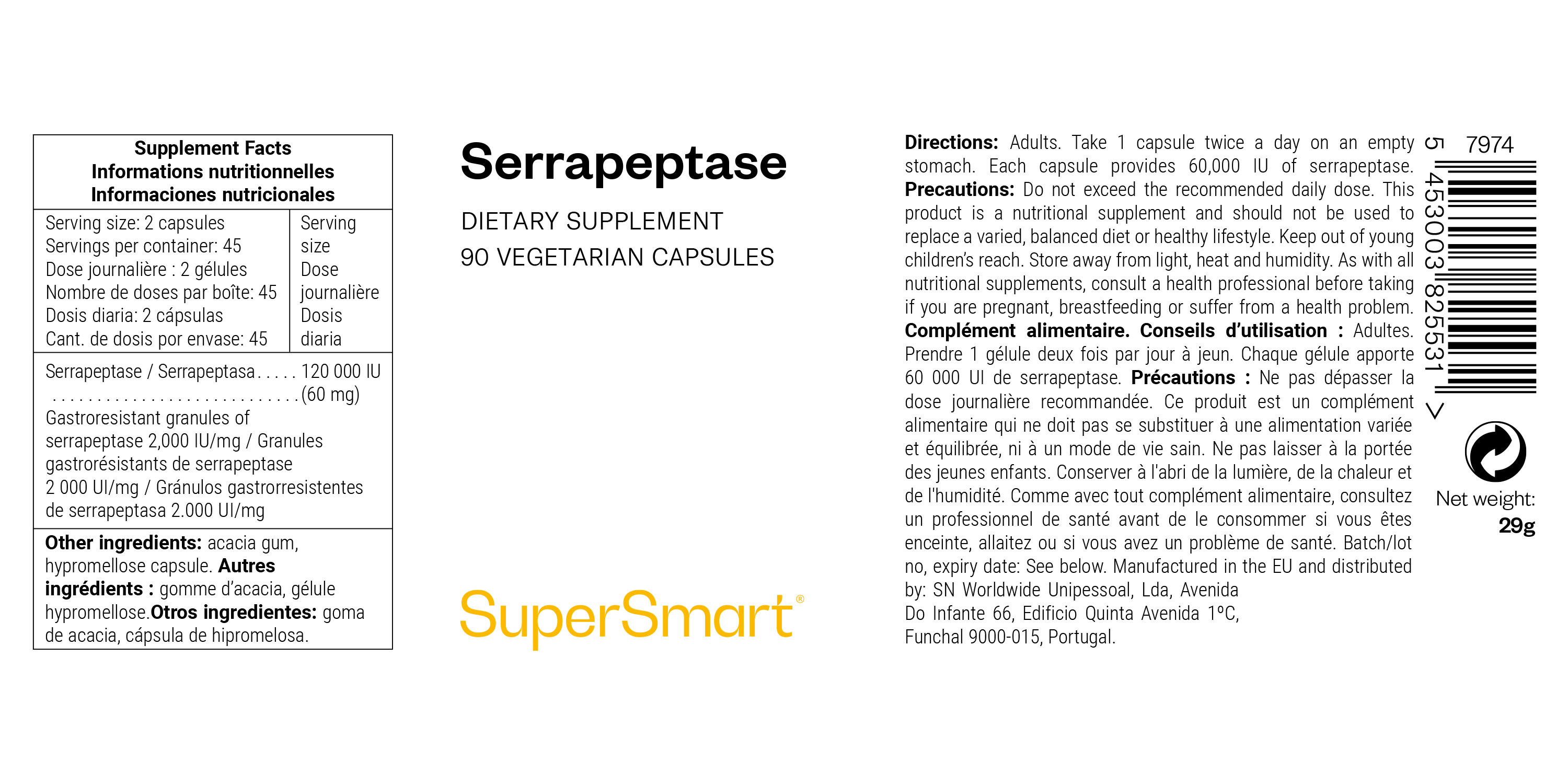 Serrapeptase : Complemento Antiinflamatorio – Propiedades