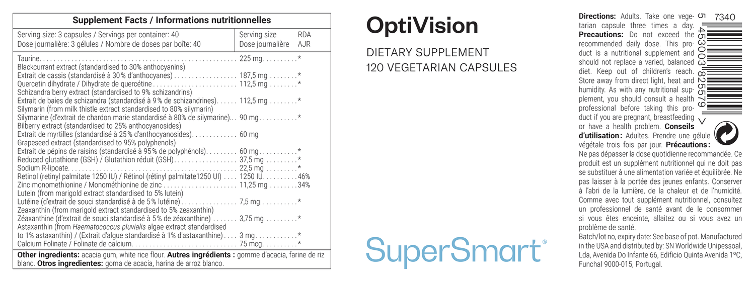 OptiVision | Complément Alimentaire pour les Yeux