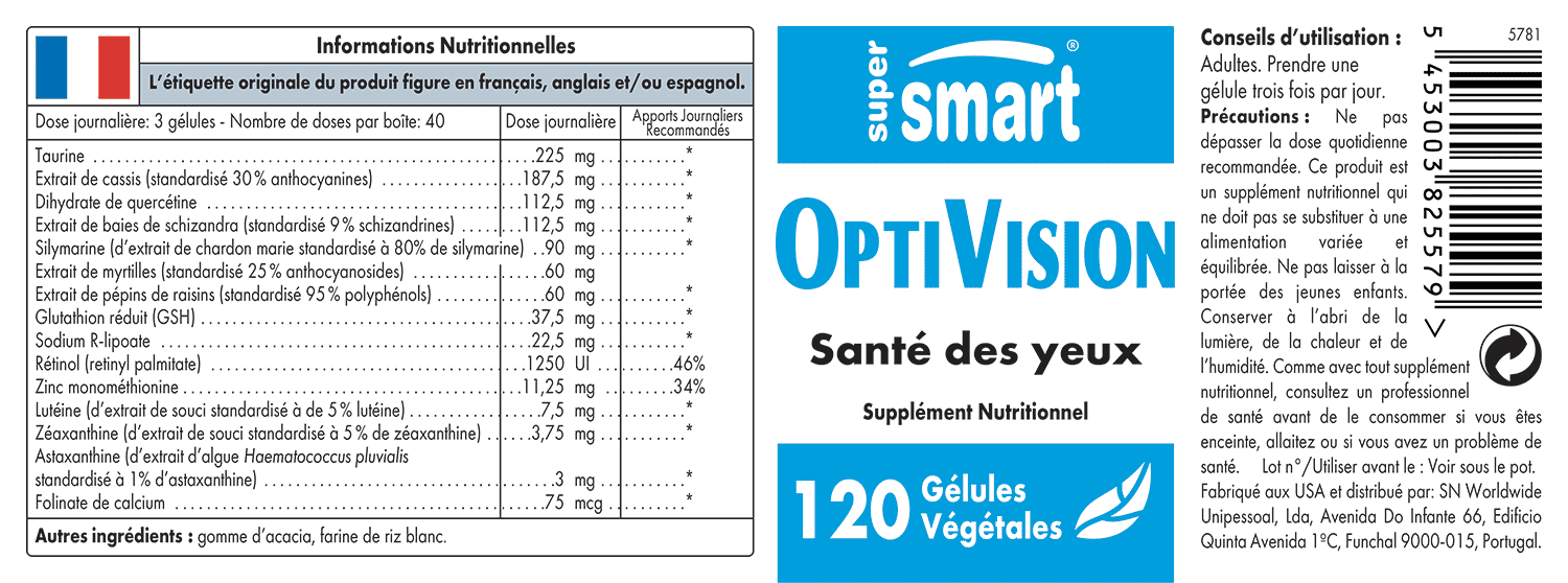 OptiVision | Complément Alimentaire pour les Yeux