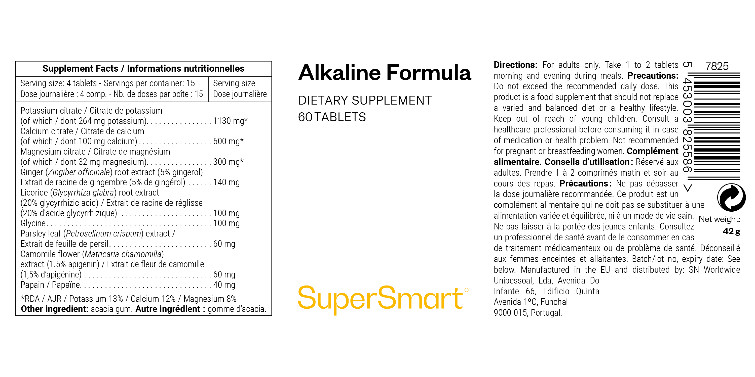 Alkaline Formula – Helps to Restore the Body's Acid-Base Balance