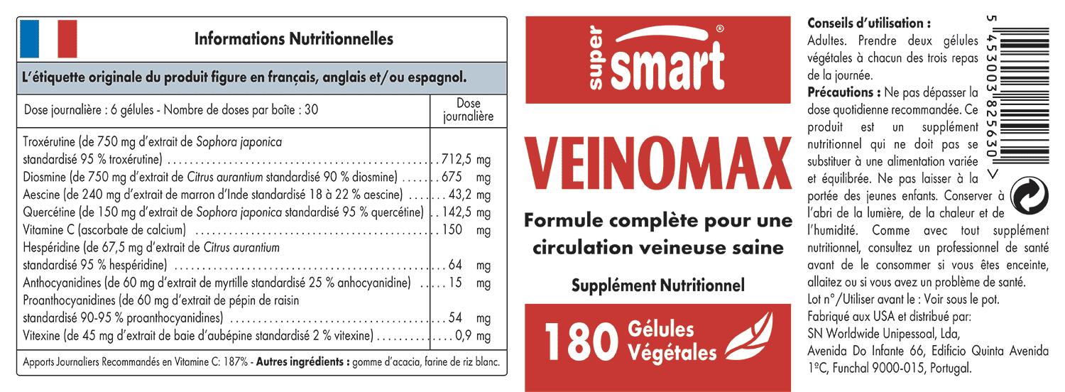 Complément pour la Circulation Sanguine : VeinoMax - Avis