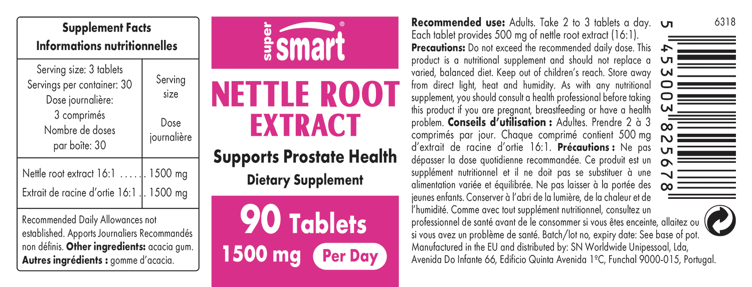Nettle Root Extract - Natural Supplement to Improve Prostate Health