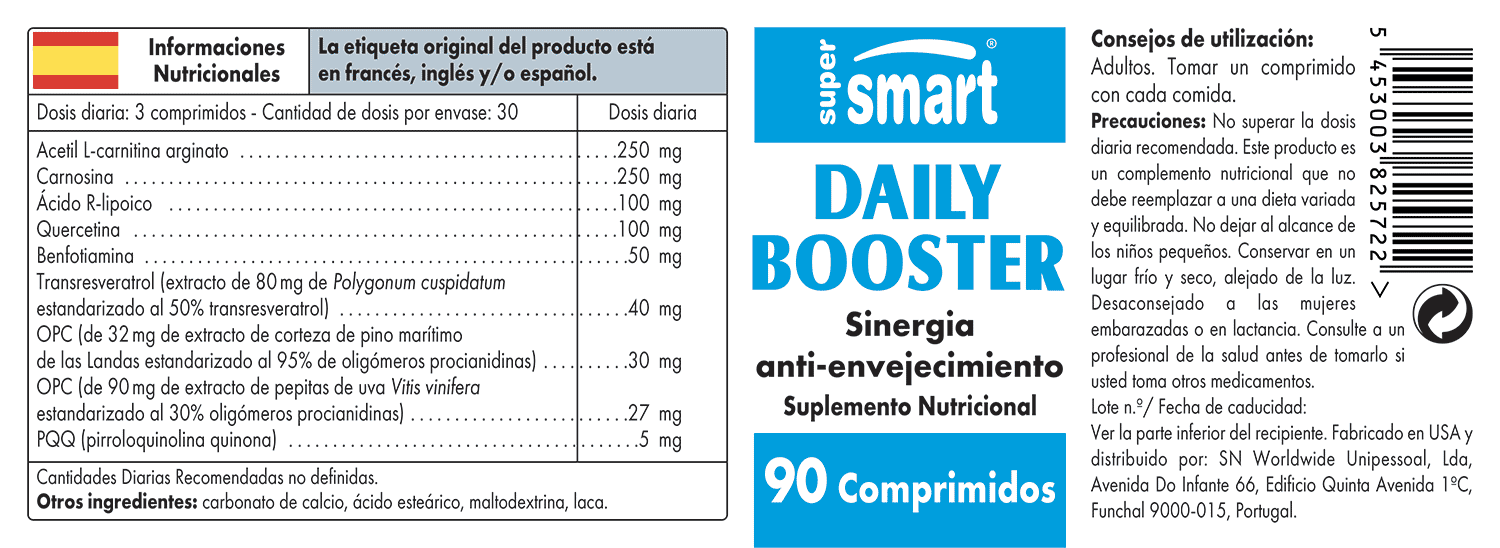 Daily Booster: Complemento Alimenticio con Ácido Alfa Lipoico