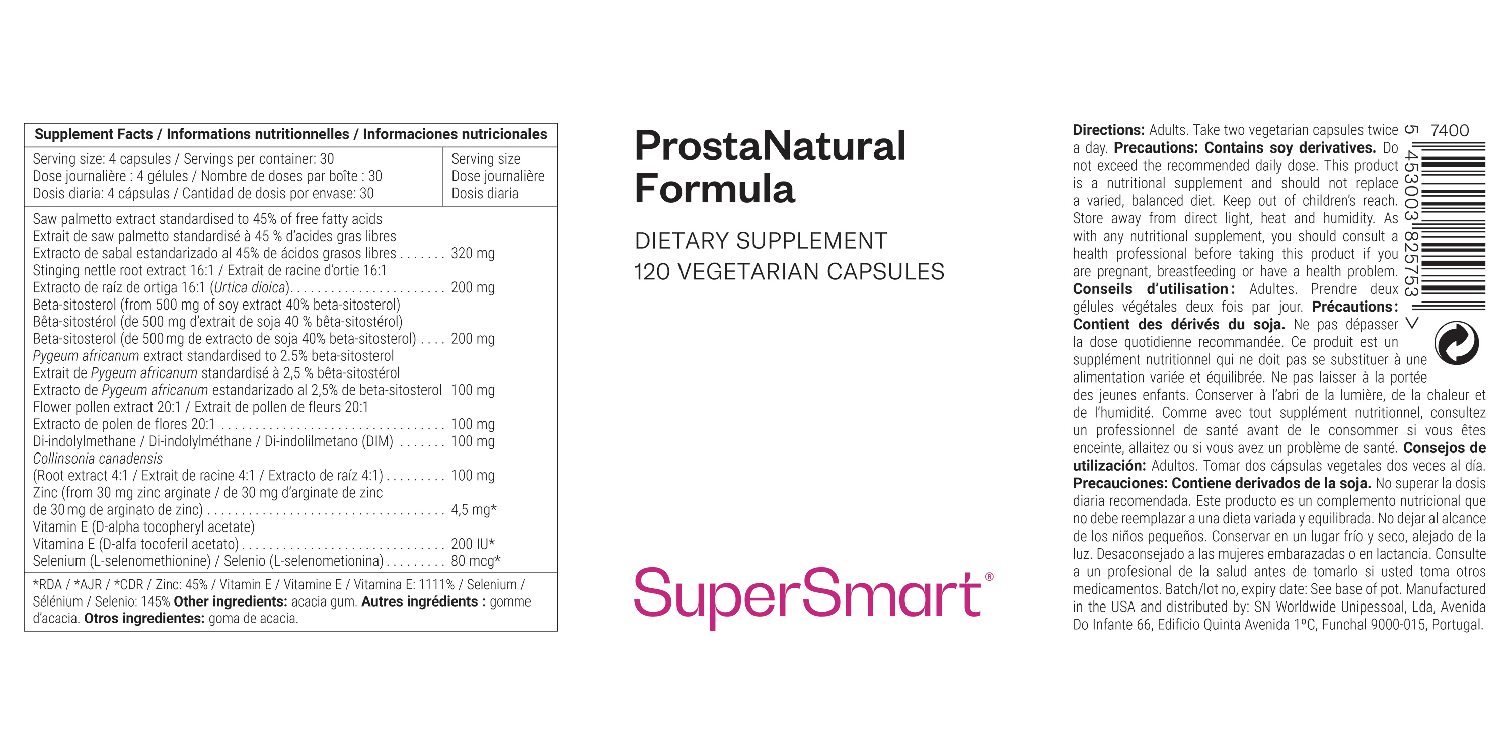 ProstaNatural Formula - Natural Nutrients for Prostate Health
