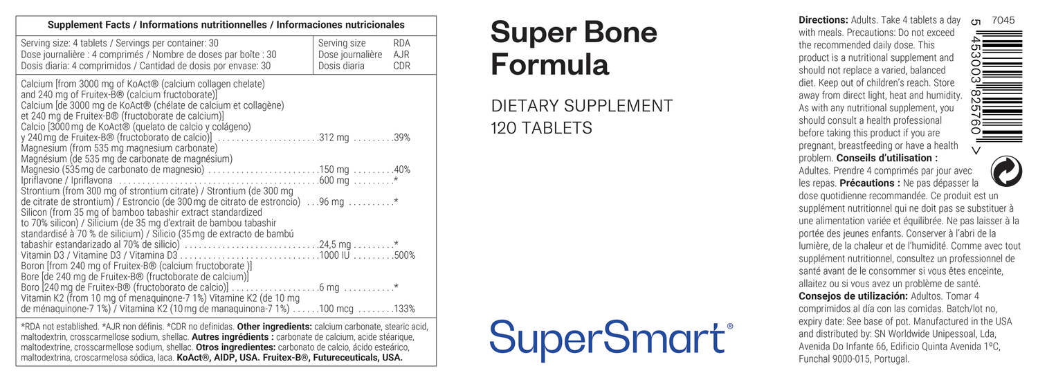 Super Bone Formula | Complemento Alimenticio para los Huesos
