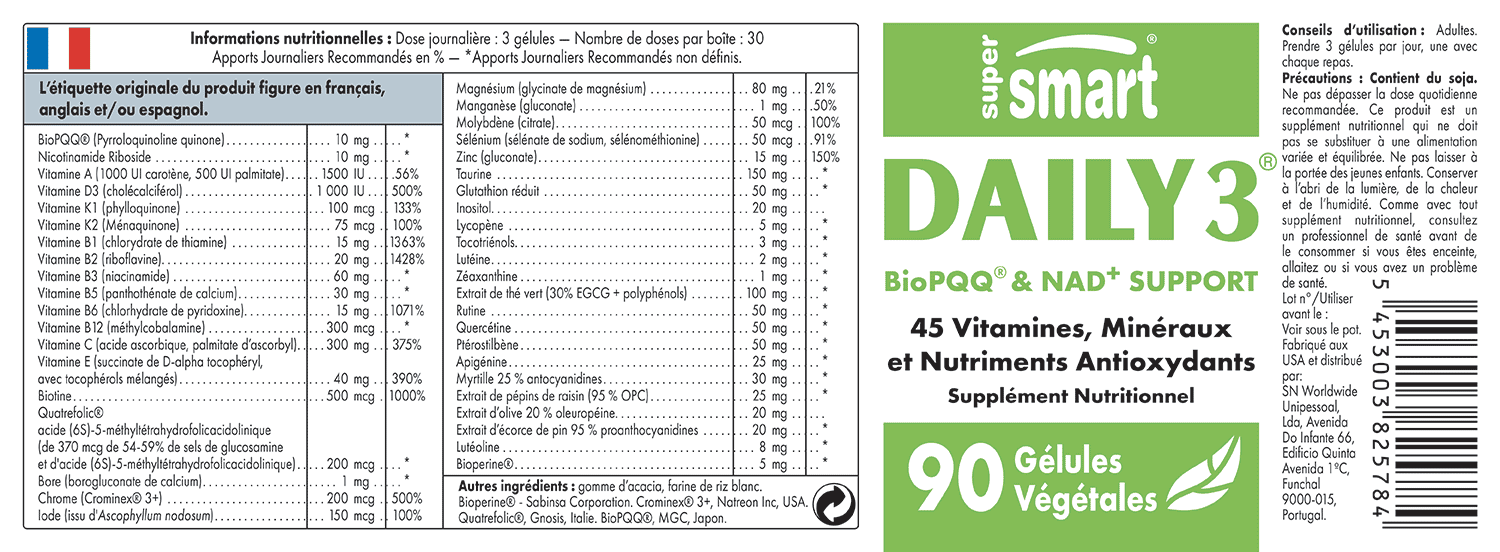 Daily 3 | Multivitamines de Référence | Avis & Infos