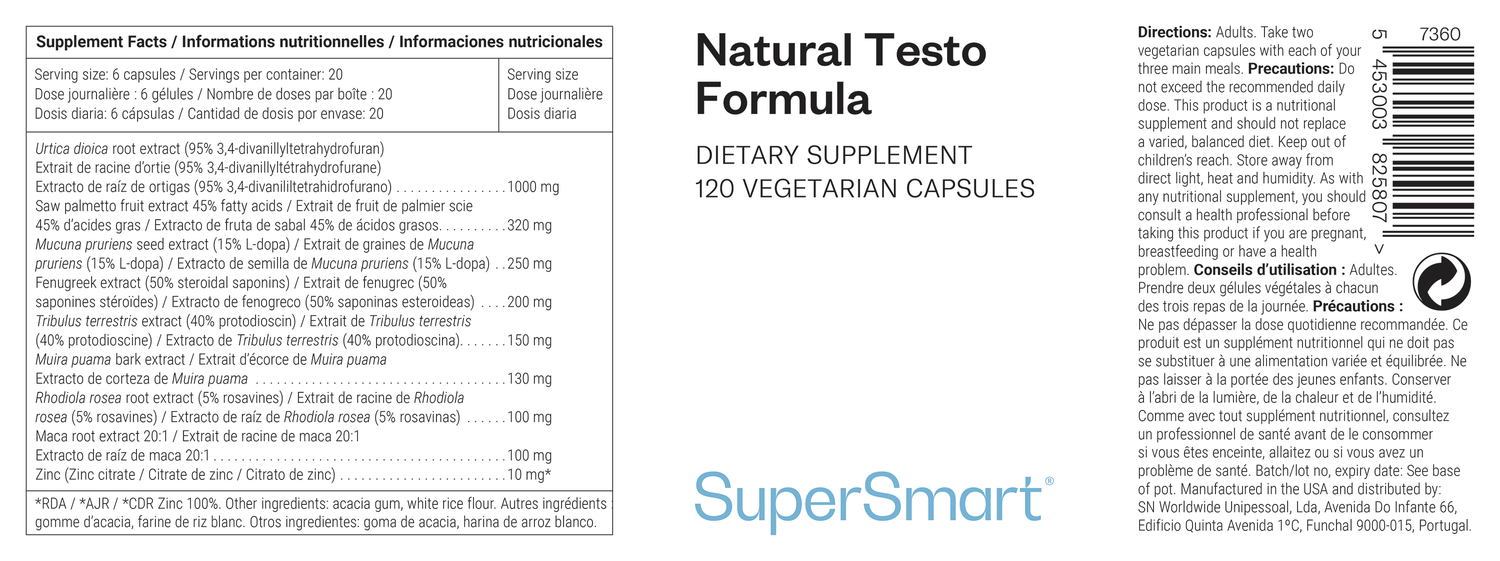Meilleur Booster de Testostérone Naturel - Natural TestoFormula