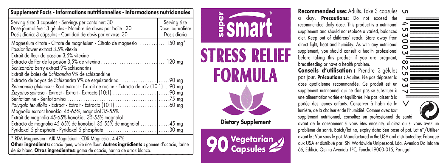 Stress Relief Formula - Natural Extracts Blend for Stress & Anxiety