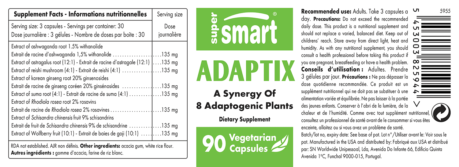 Adaptix - Natural Adaptogenic Supplement to Help Cope with Stress