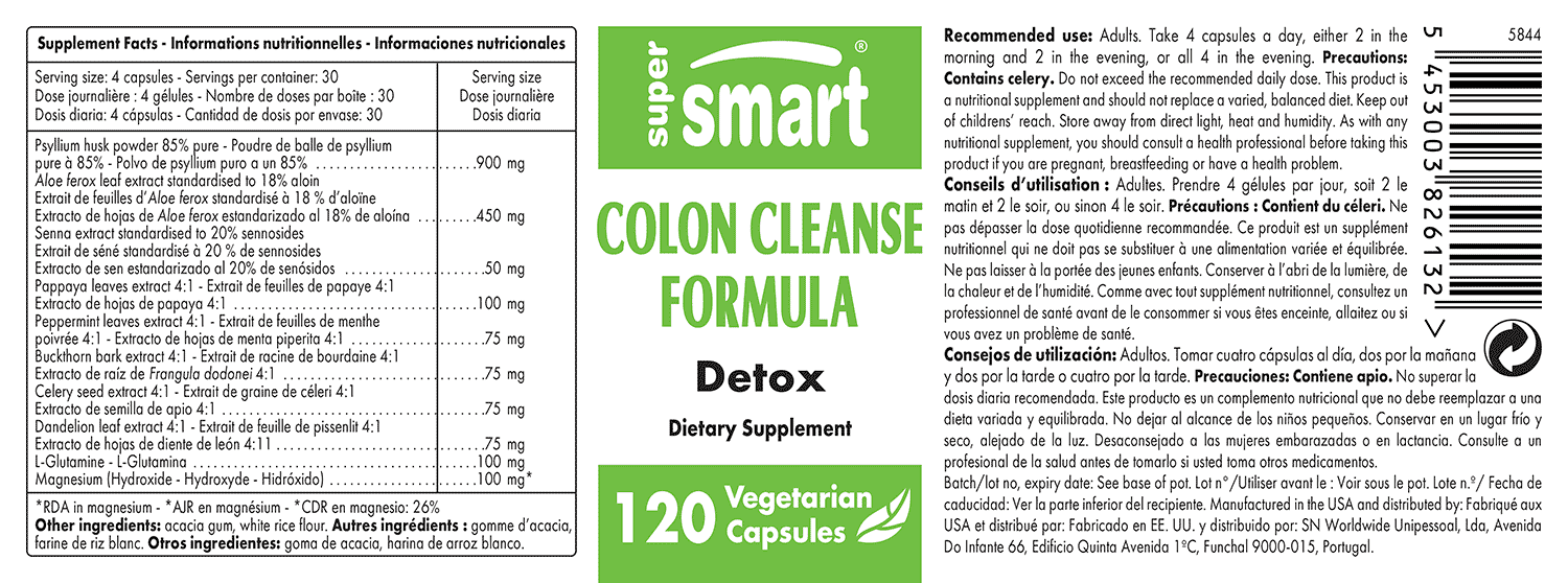 Colon Cleanse Formula – Natural Detox for a Healthy Intestinal Flora