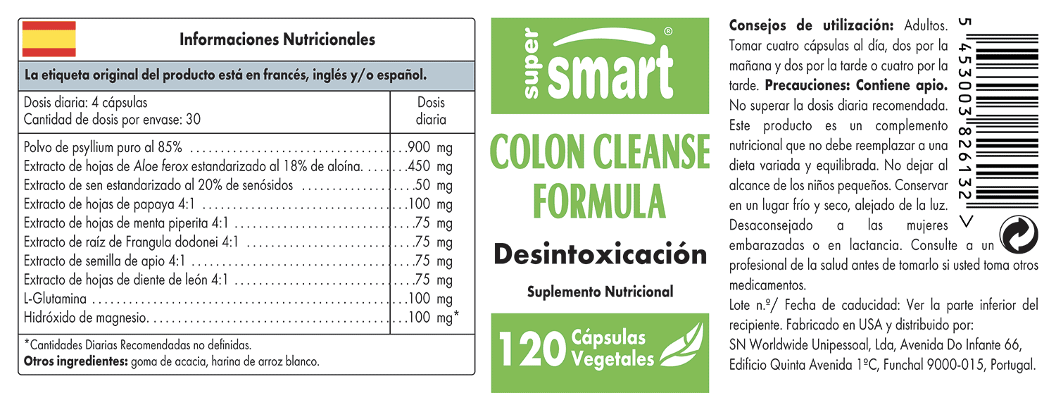 Colon Cleanse Formula: Complemento Alimenticio para el Colon