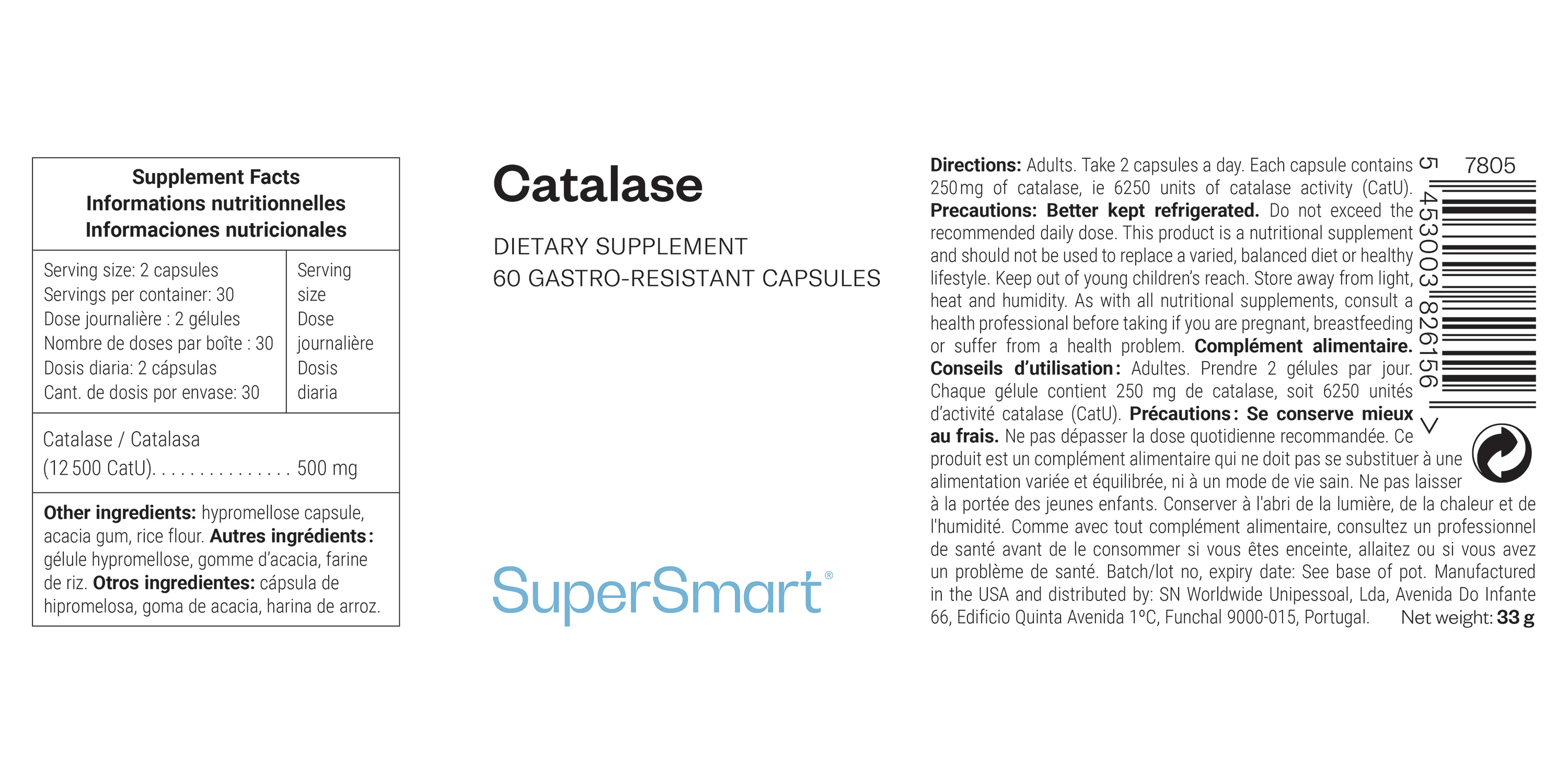Catalase - Fights Cellular Ageing and Premature Greying of Hair