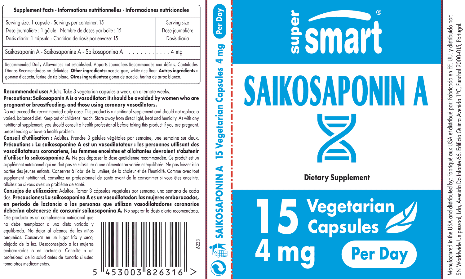Saikosaponin A - Genetic Cell Detoxifier to Promote Longevity
