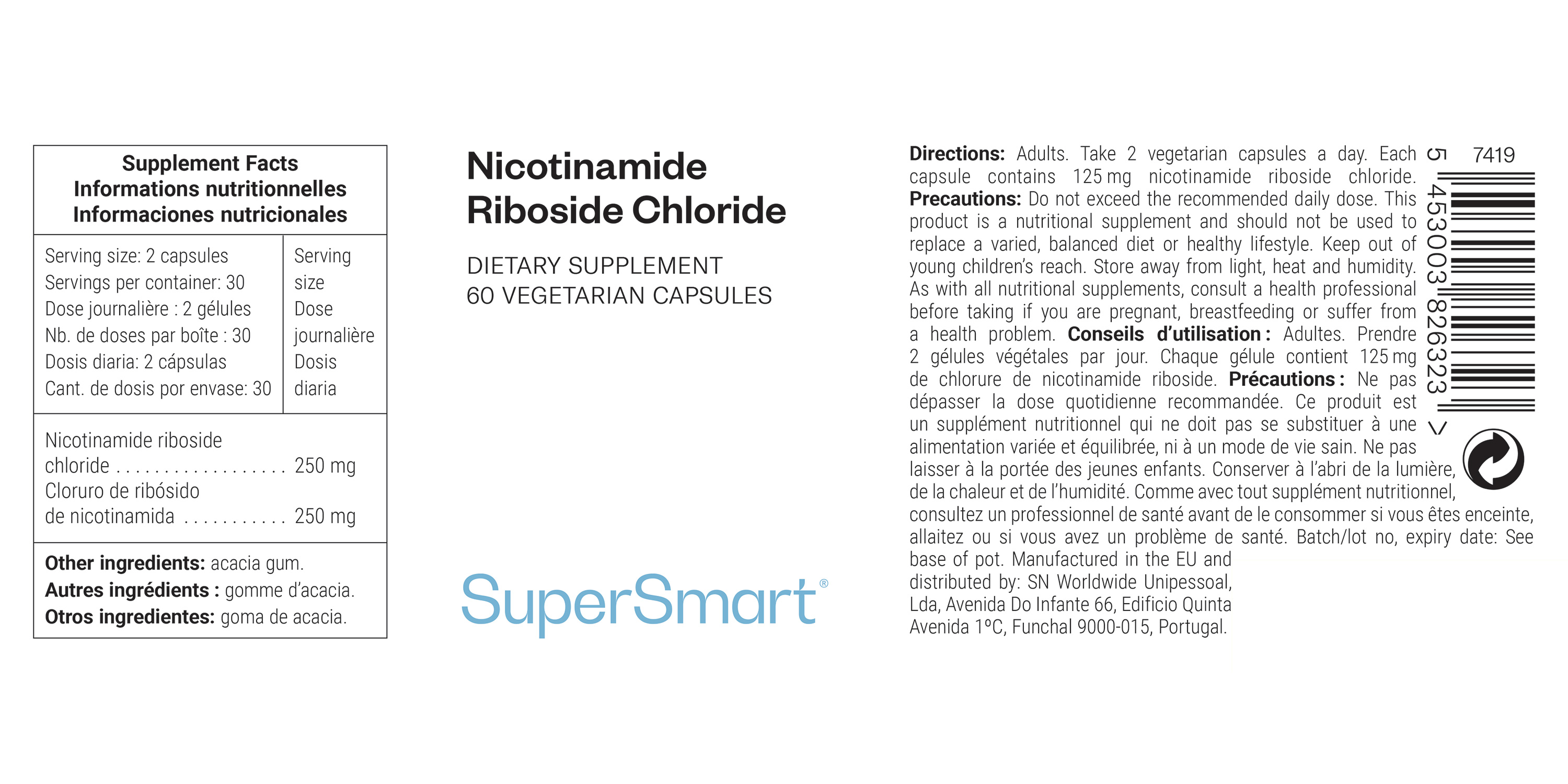 Nicotinamide Riboside Chloride – Vitamin B3 to Boost Cell Metabolism