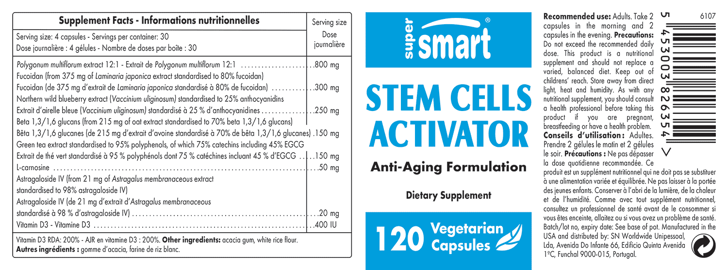 Stem Cells Activator: Complemento activador de células madre
