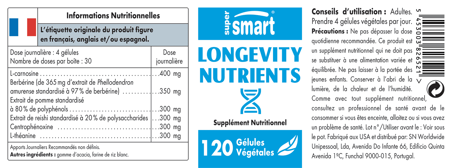 Longevity Nutrients | Complément Alimentaire Anti Age
