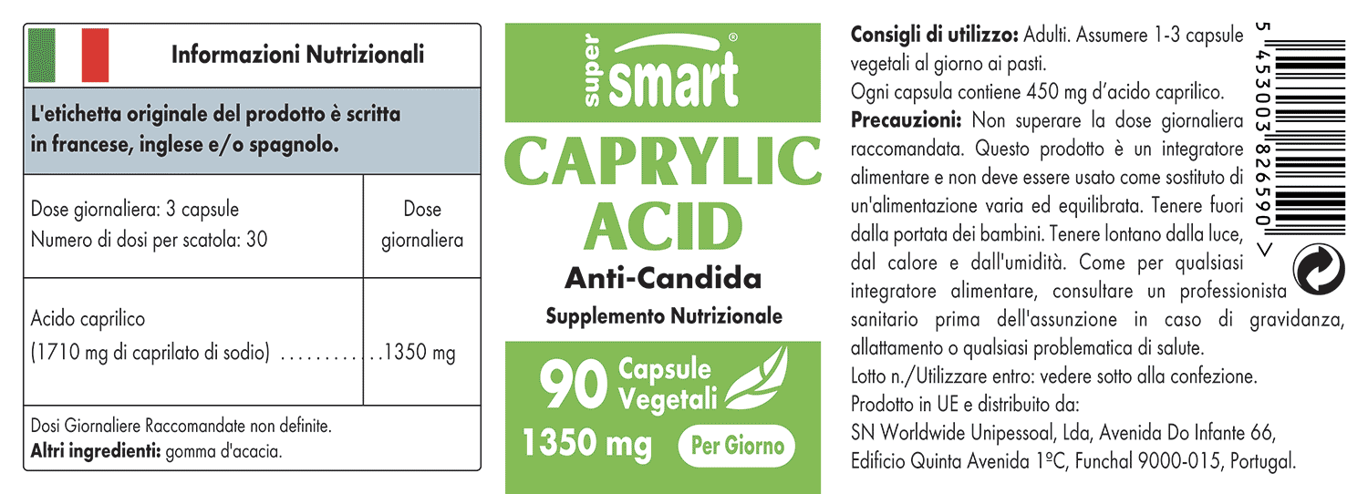 Caprylic Acid | Integratore di acido caprilico – Benefici