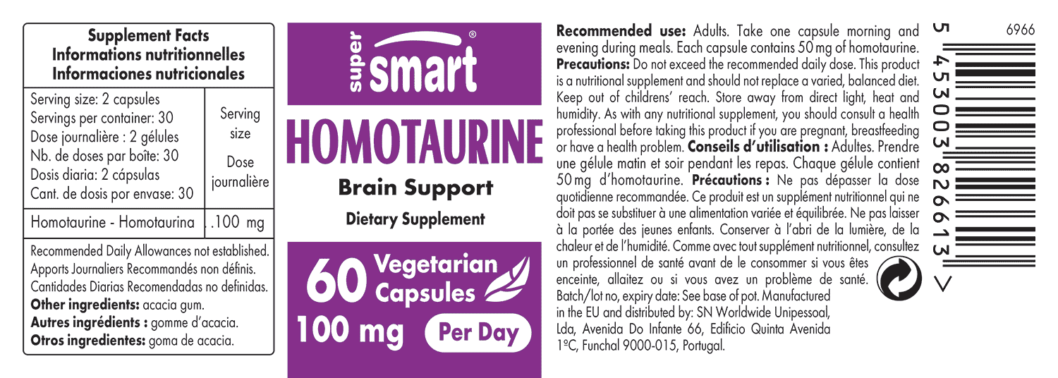 Homotaurine – Helps to Protect Memory & Cognitive Function