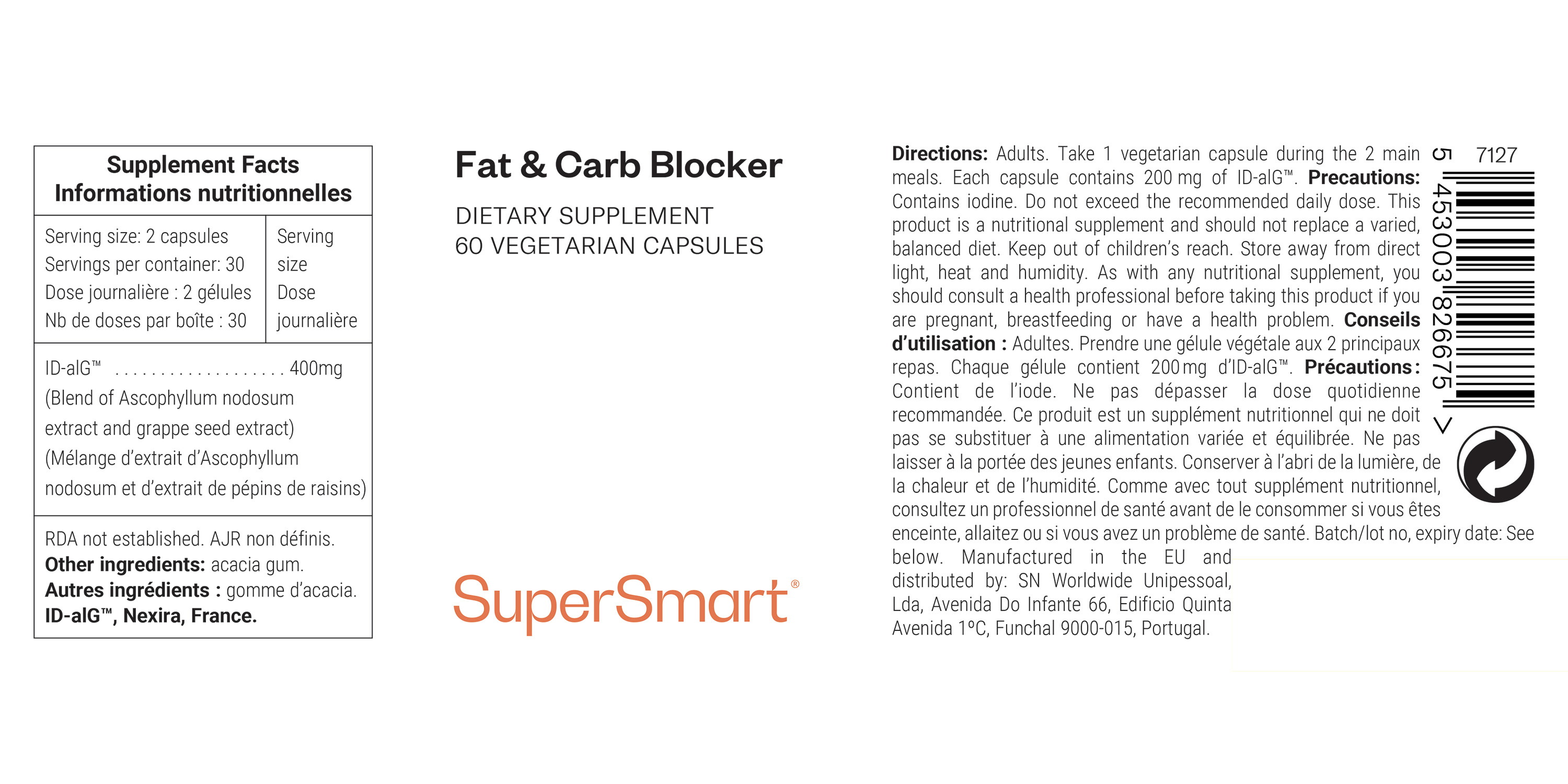 Fat & Carb Blocker – Natural Slimming Extract for Weight Control