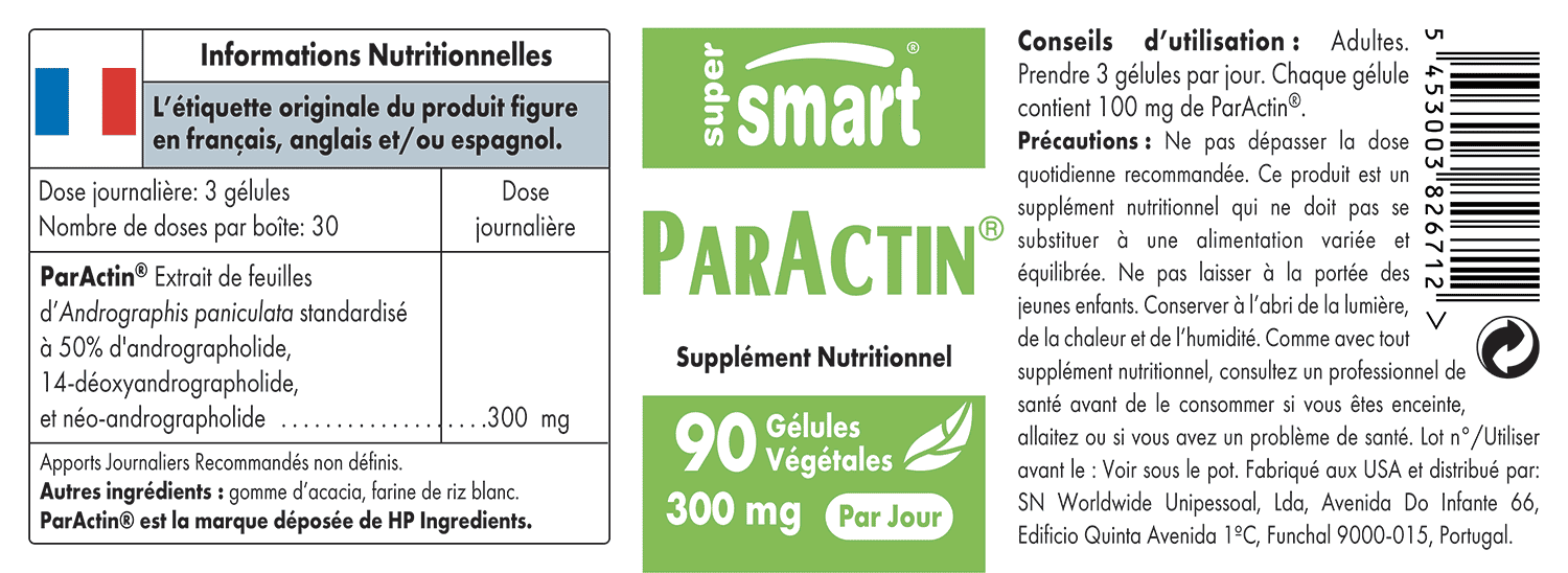 Paractin : Complément Premium d'Andrographis Paniculata