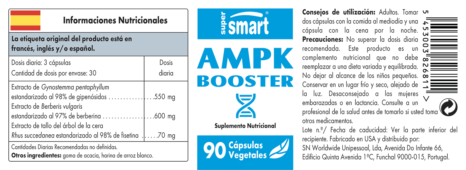 AMPK Booster | Formulado para reactivar la AMPK celular
